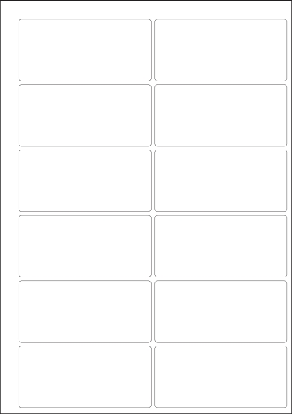 World Series Labels White blanc 70g/m2 96x45 | Antalis Suisse